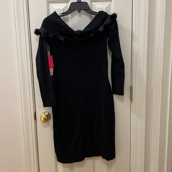 Lilly Pulitzer | Dresses | Nwt Lilly Pulitzer Black Dunham Sweater ...